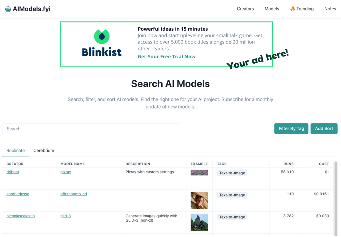 AIModels.fyi | Passionfroot